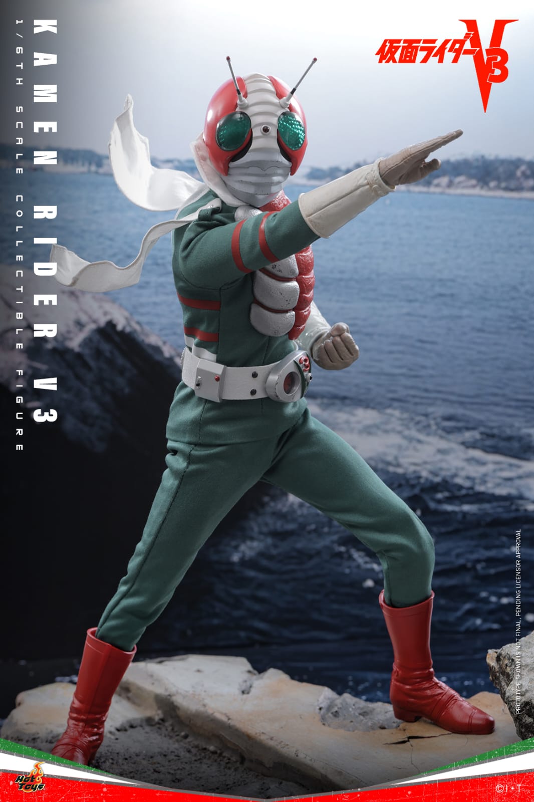 Hot Toys anuncia figura de luxo do 'Kamen Rider' V3 e rosto de Hiroshi ...