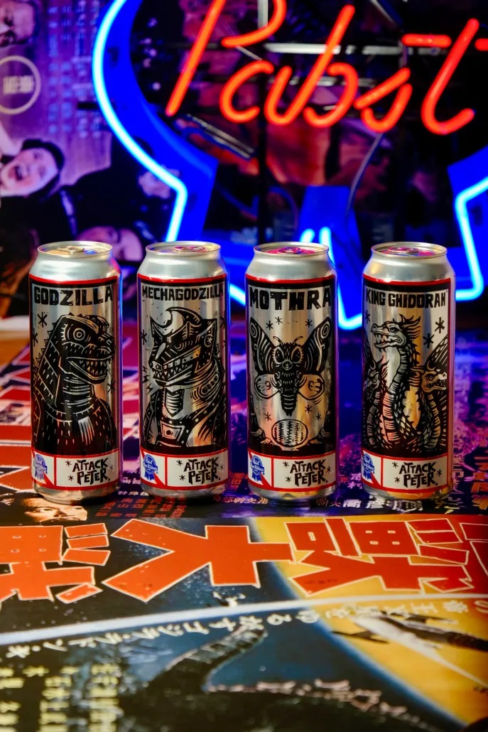 'Godzilla' estampará edição limitada de latas e embalagens da Pabst ...